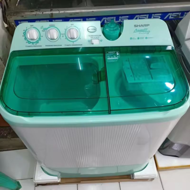 Jual MESIN CUCI SHARP EST 1070 SJ 10 KG 2 TABUNG | Shopee Indonesia