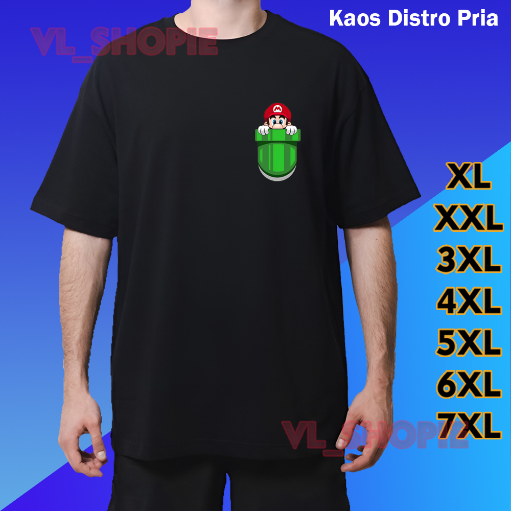 Jual BAJU KAOS DISTRO PRIA JUMBO BIGSIZE OVER SIZE XL,2XL,3XL,4XL,5XL,6XL,7XL | Shopee Indonesia