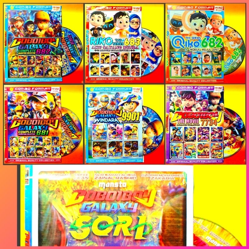 Jual Kaset Film Kartun Anak Koleksi Pahlawan BoBoiBoy Galaxy & Riko Pilihan Terbaru Bahasa ...