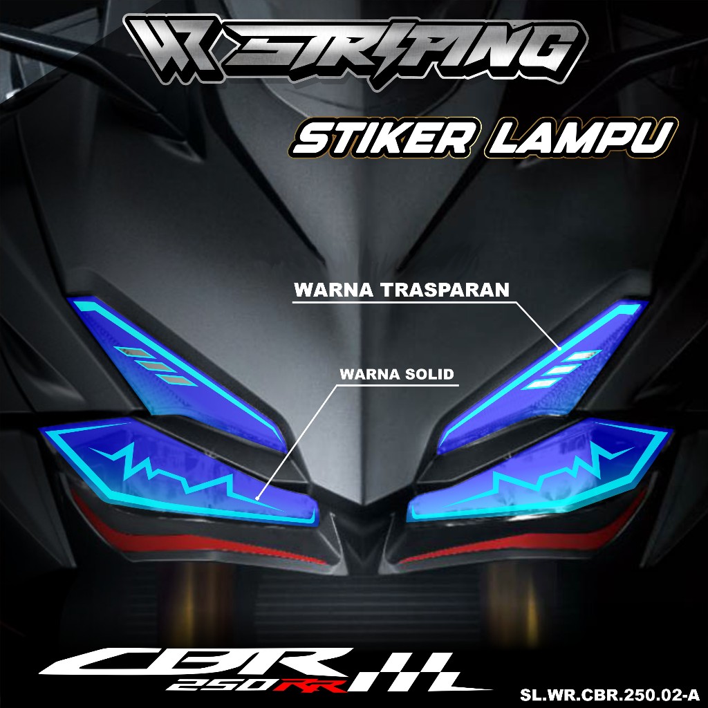 Jual Stiker Lampu Motor Cbr 250 RR Sticker Alis Depan Lampu Honda Cbr ...