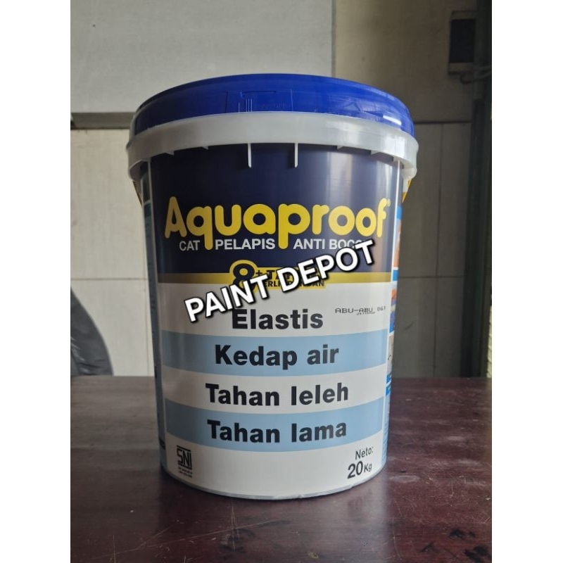 Jual Aquaproof - Cat Pelapis Anti Bocor Waterproofing 20kg / 20 kg / Pail ABU ABU MUDA PUTIH ...