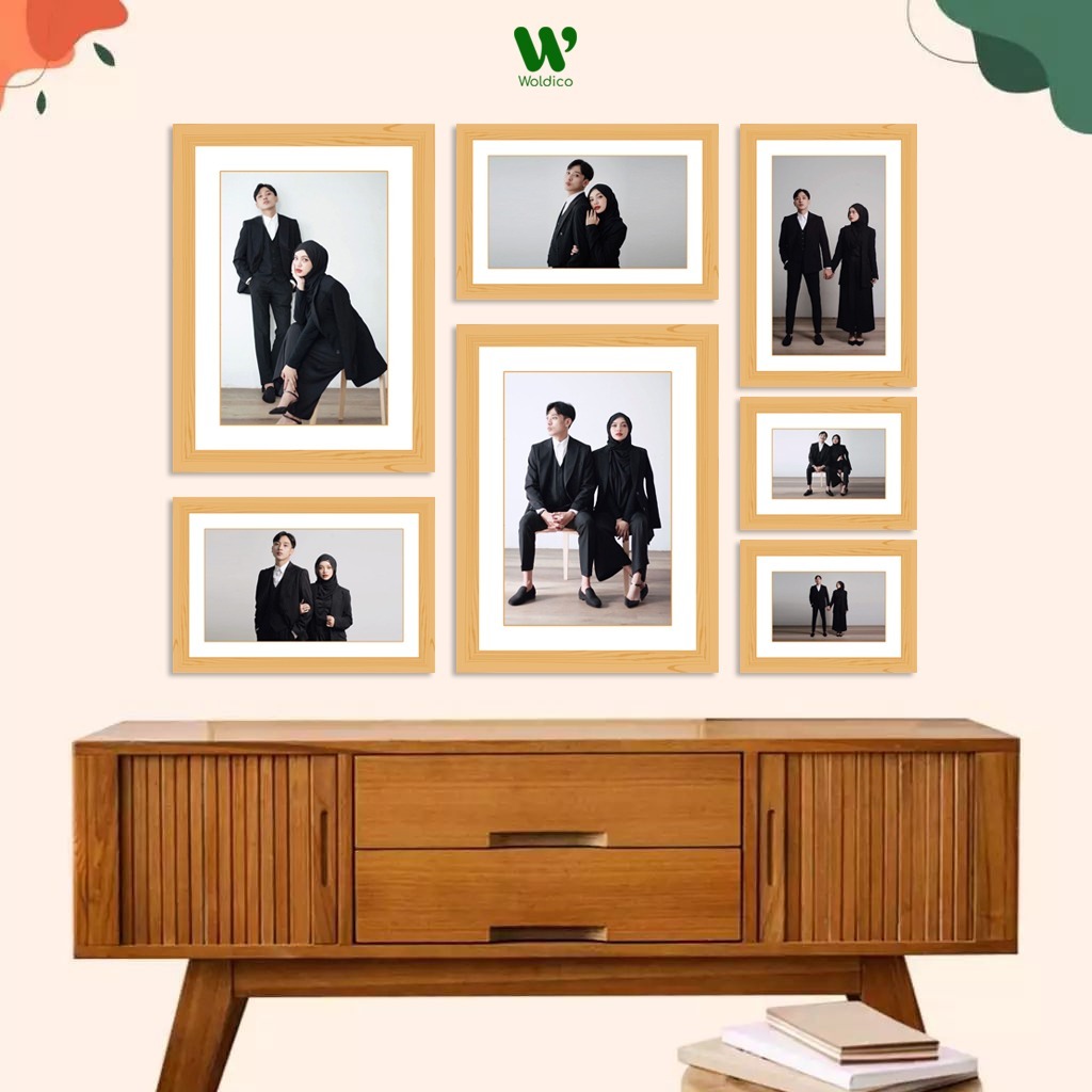 Jual Paket Cetak Foto dan Bingkai List Kayu 7 Pcs | Shopee Indonesia