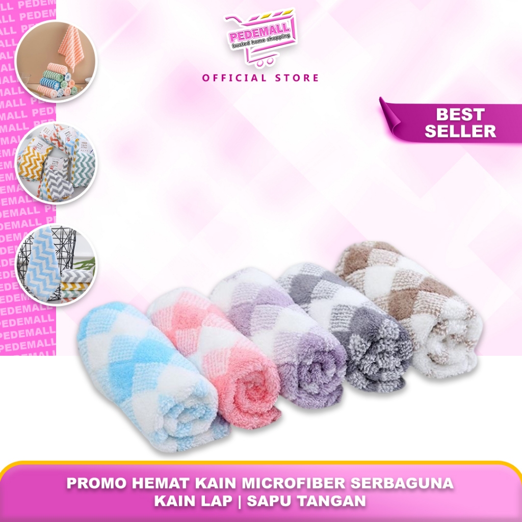 Jual Promo Hemat Kain Microfiber Serbaguna | Kain Lap | Sapu tangan ...