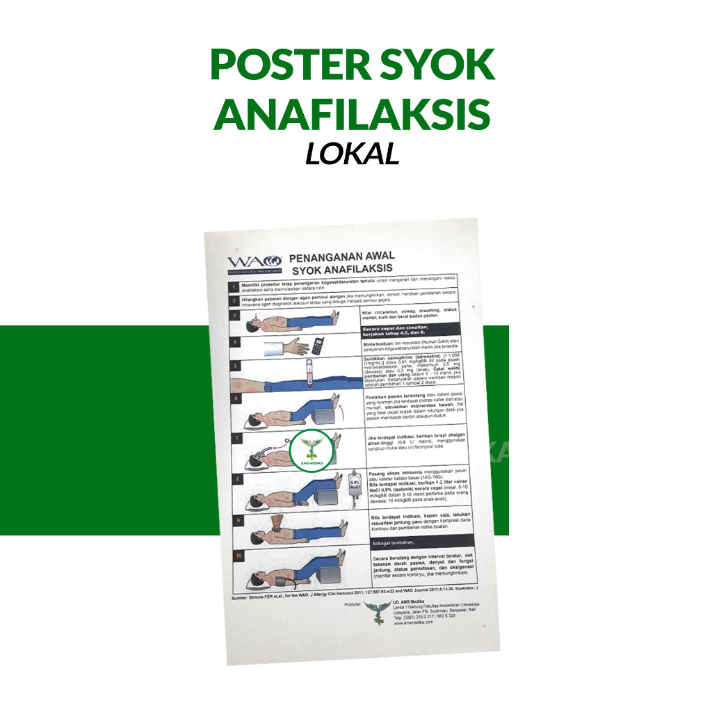 Jual Poster Syok / Shock Anafilaksis AMS Medika | Shopee Indonesia