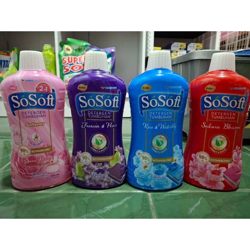 Jual SO SOFT DETERGEN CAIR 700ML | Shopee Indonesia