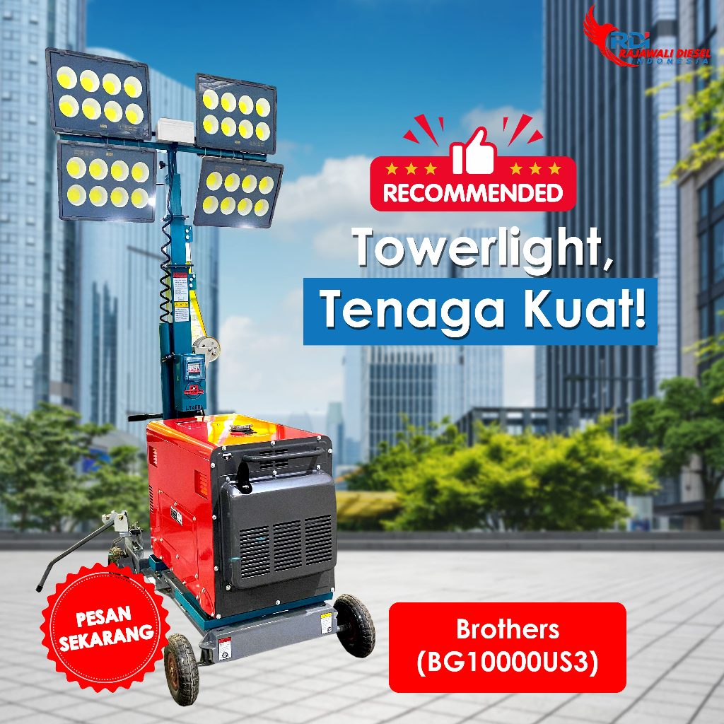 Jual LIGHTING TOWER LT-400L 5 Meter, LED/HALIDE Lamp, Diesel Generator | Shopee Indonesia