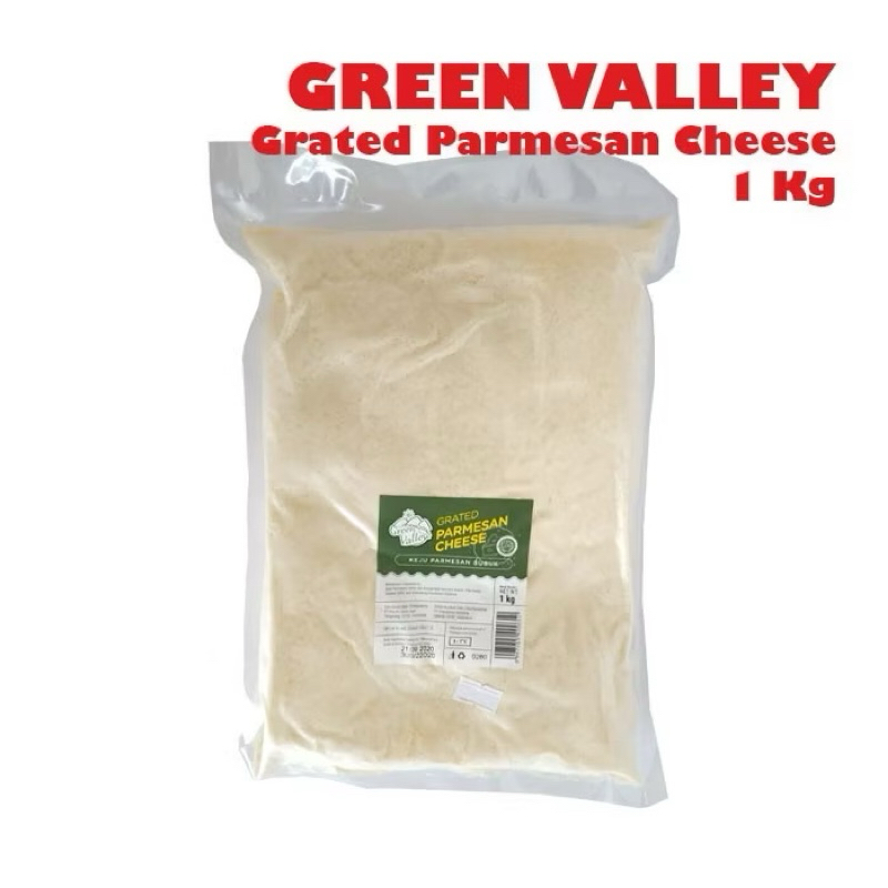 Jual GREEN VALLEY Grated Parmesan Cheese Keju Parmesan Bubuk 1 Kg ...