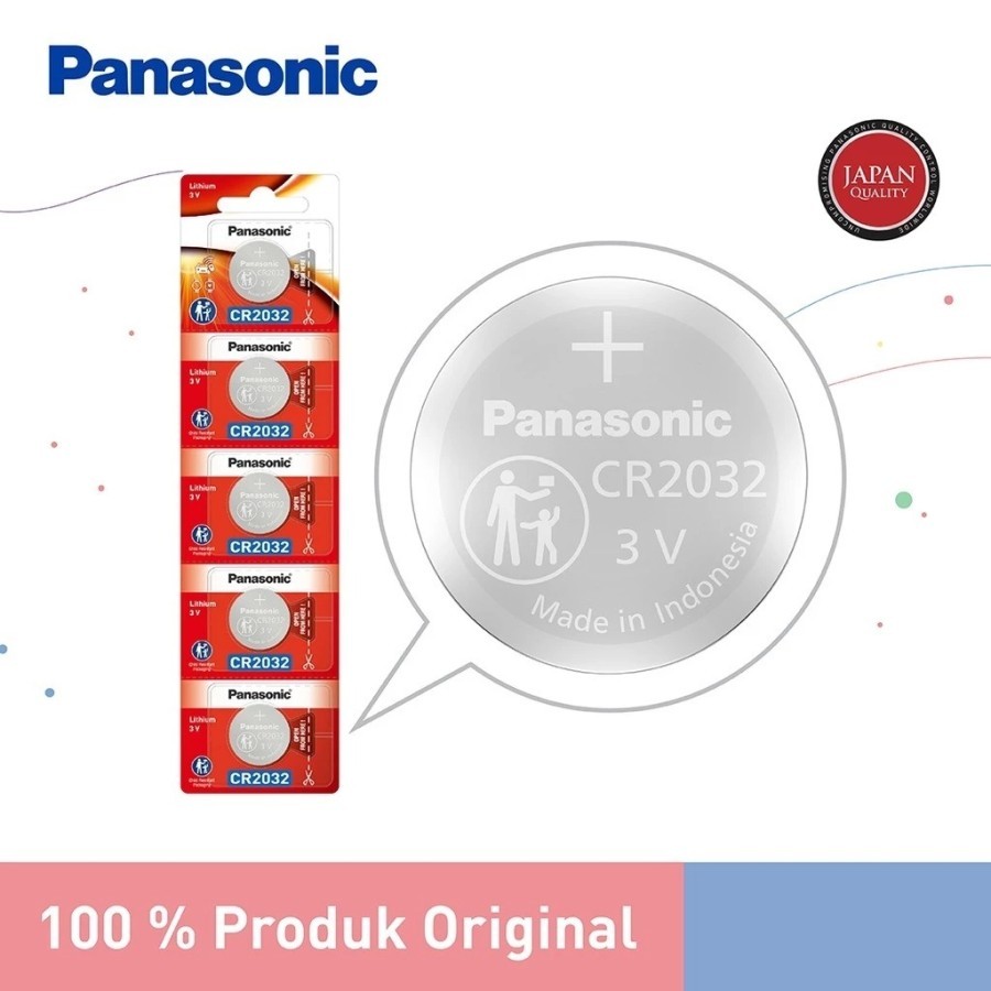 Jual ORIGINAL PANASONIC CR2032 / CR 2032 BATRE / BATERAI / BATTERY ...