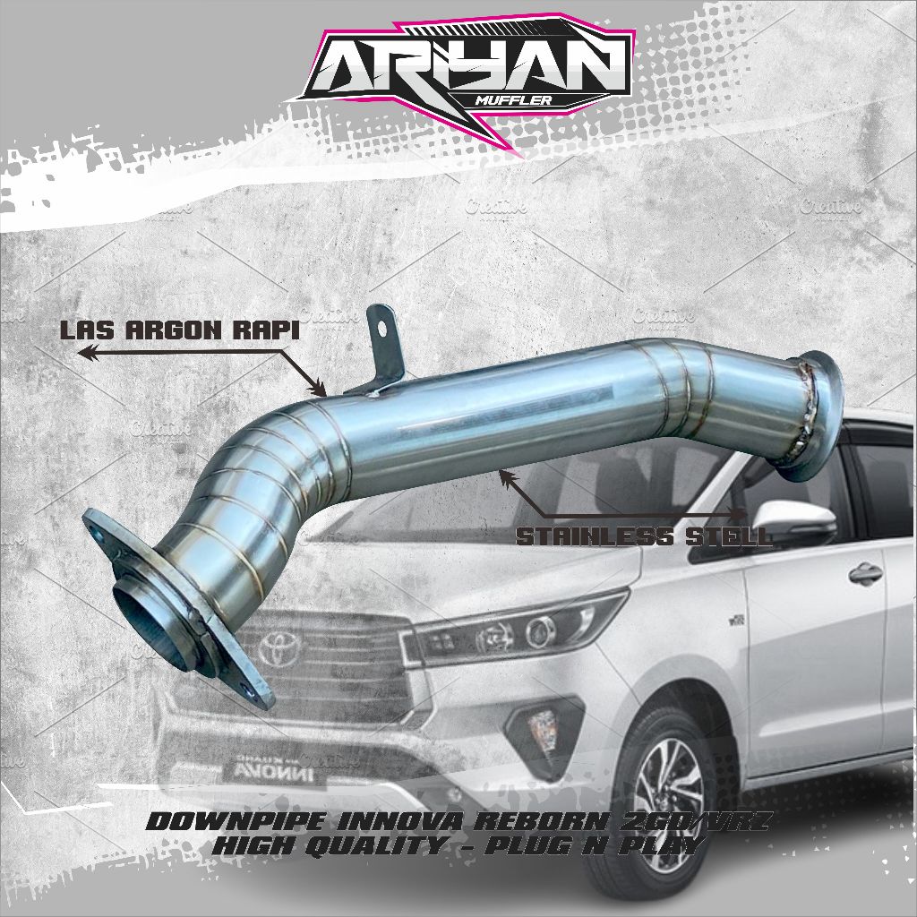 Jual DOWNPIPE INNOVA REBORN 2GD/VRZ PLUG N PLAY - HIGH QUALITY | Shopee ...