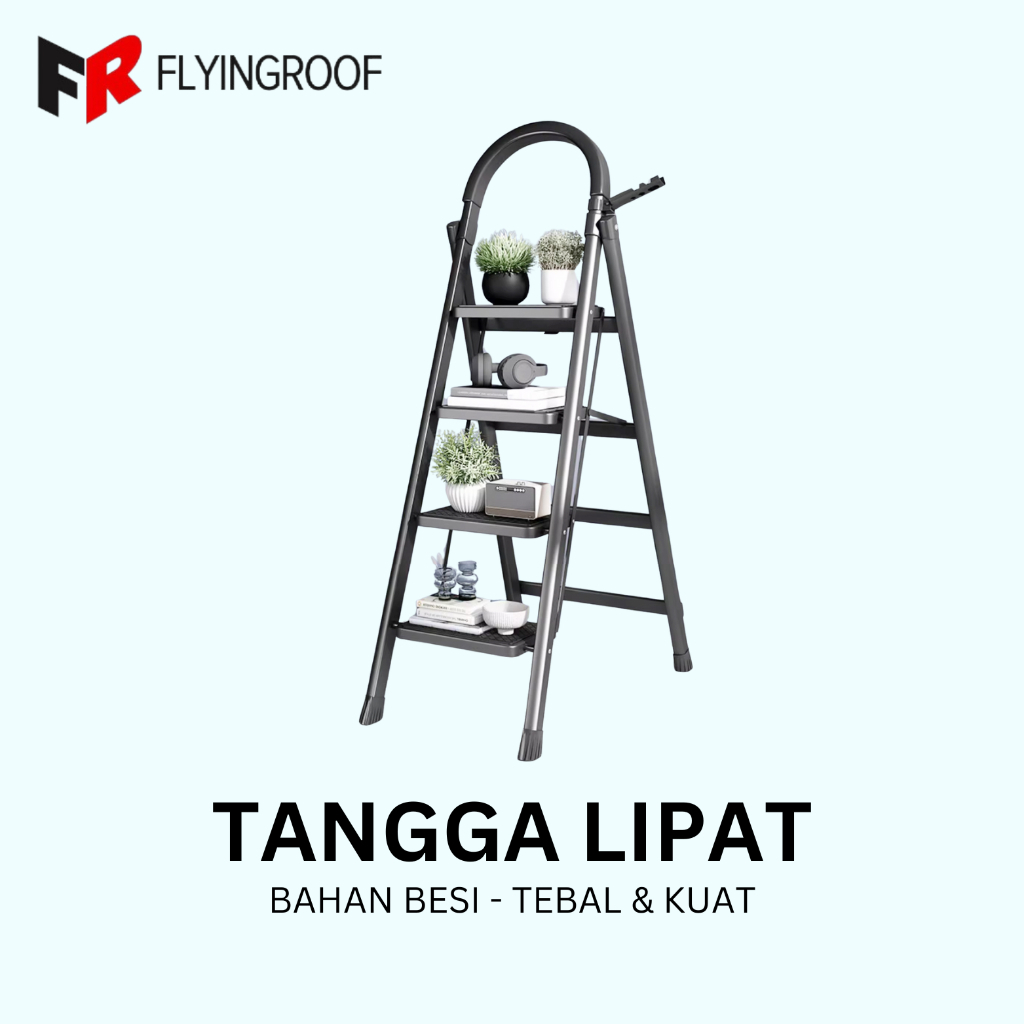 Jual Tangga Lipat Tangga Lipat Besi Tebal 4 Susun Tangga Lipat Toko ...