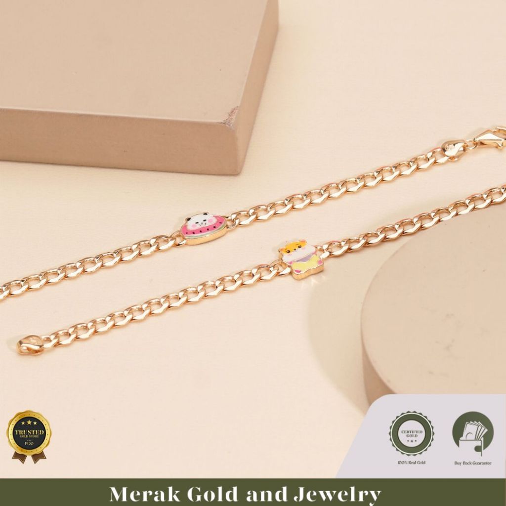 Jual Merak Gold - Gelang Rante Emas Anak Model Boneka | Emas Tua Kadar ...