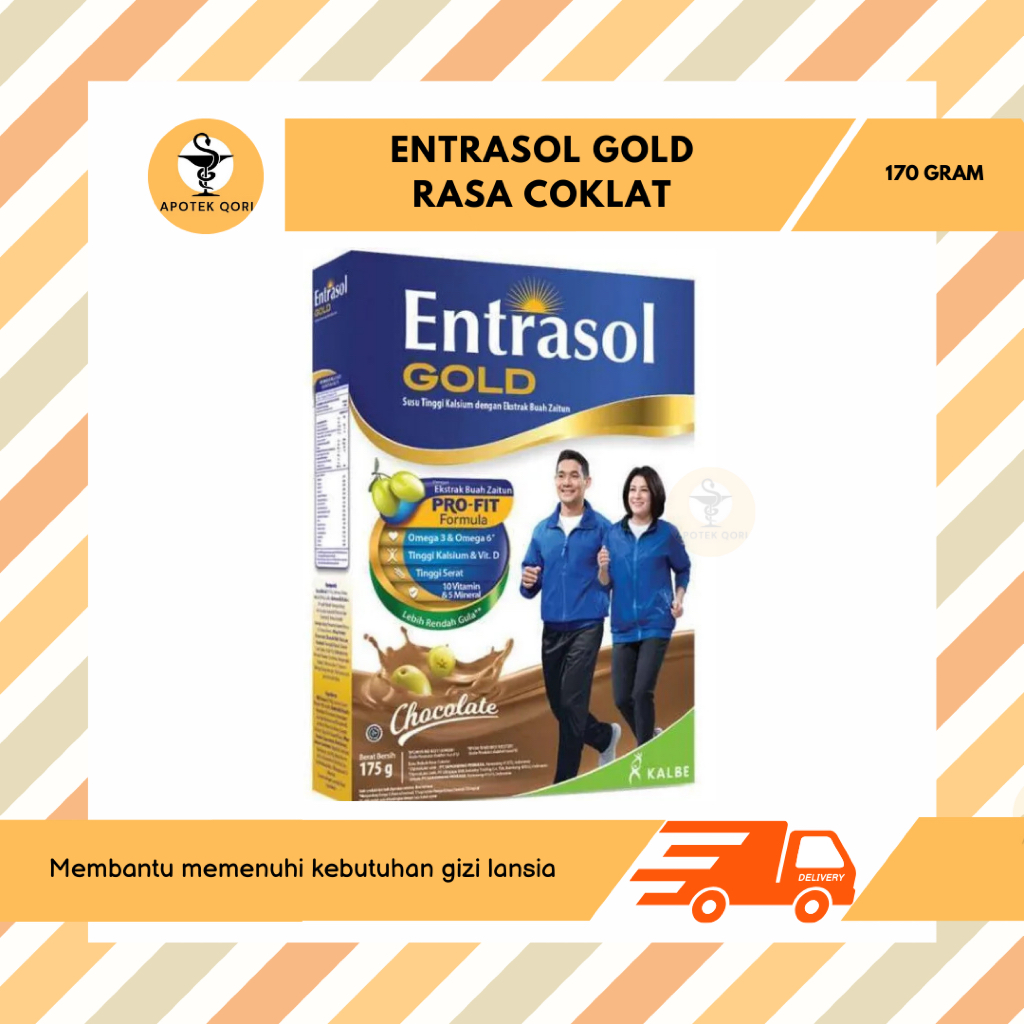 Jual ENTRASOL GOLD RASA COKLAT 170 G/SUSU TINGGI KALAIUM/TULANG DAN ...