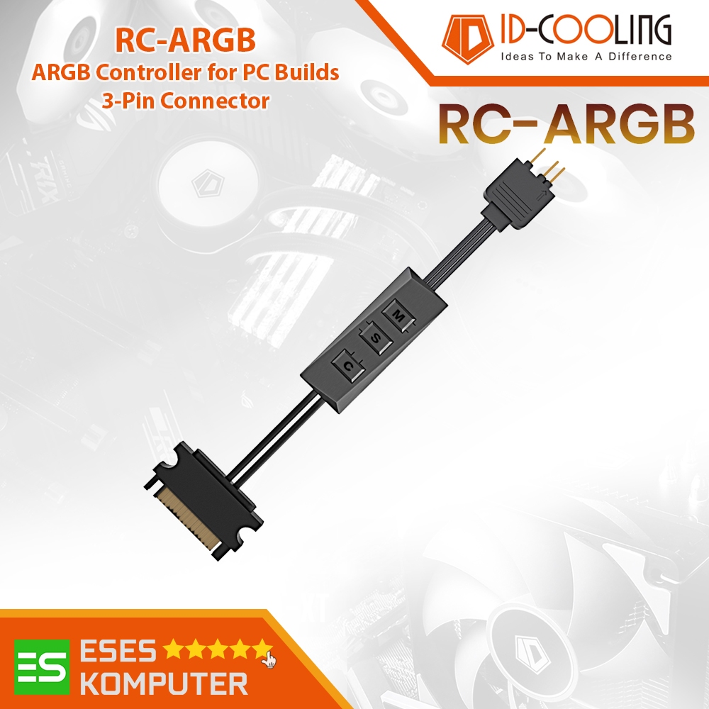 Jual ID-COOLING RC-ARGB | Fan ARGB LED Controller 5v 3pin | Shopee ...