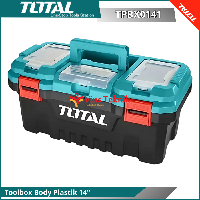 Jual TOTAL TPBX0141 Toolbox Body Plastik 14" Tool Box Plastic TPBX 0141 ...