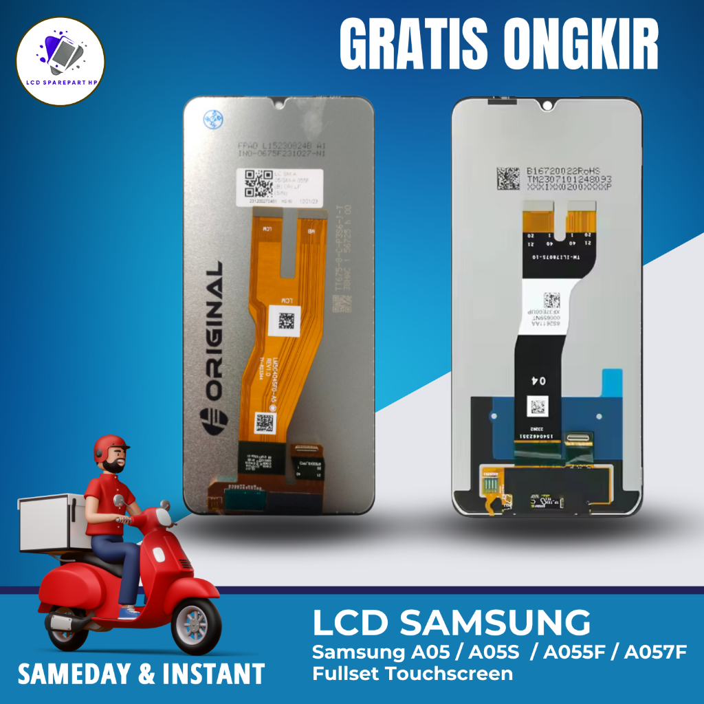Jual LCD SAMSUNG A05 / SM-A057F FULLSET TOUCHSCREEN | Shopee Indonesia