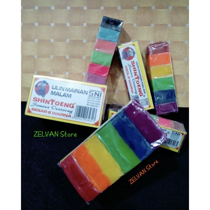 Jual Lilin Mainan/Plastisin/Malam merk Shintoeng 6 warna | Shopee Indonesia
