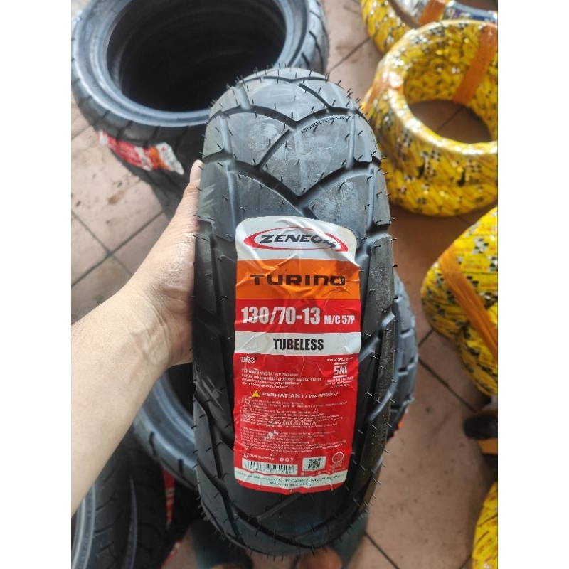 Jual ban luar zeneos dual purpose tubeless 130/70-13 turino zn33 ...