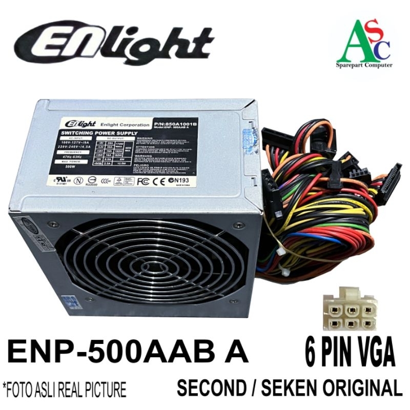Jual PSU Enlight Powersupply 500W Pure | Shopee Indonesia
