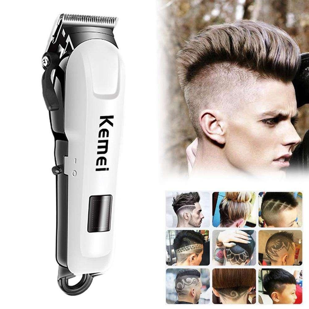 Jual Alat Mesin Cukur Rambut Kemei KM-809A Hair Clipper LCD Cordless | Shopee Indonesia