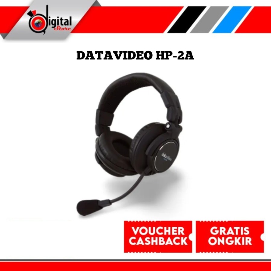 Jual Datavideo HP-2A Dual-Ear Headset for ITC Intercom Systems | Shopee ...