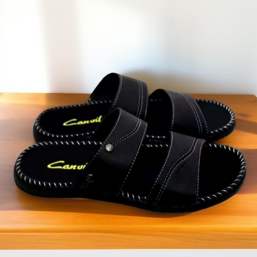 Jual Sendal Selop Kulit Pria/ Sendal Slide | Shopee Indonesia