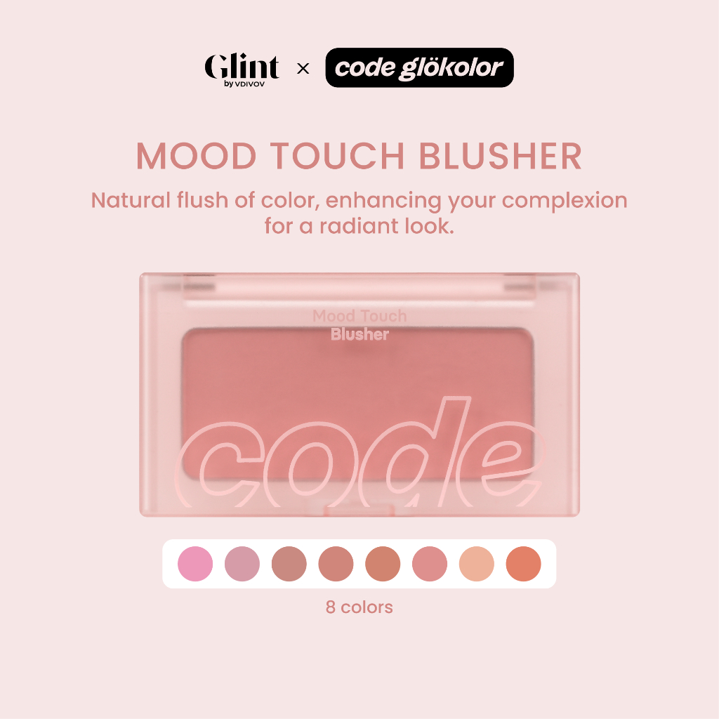 Jual CODE GLOKOLOR Mood Touch Blusher 3,5gr (8 Shades) - Make Up Blush ...