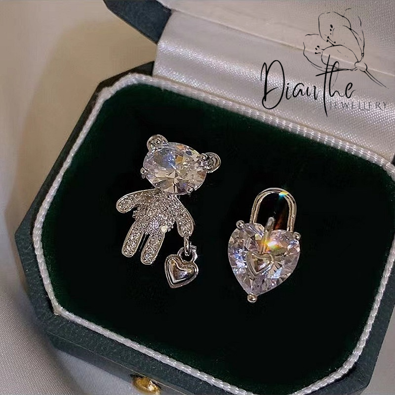 Jual 11 - Anting Simple Abony- Anting Bentuk Love Beruang Zirkon ...