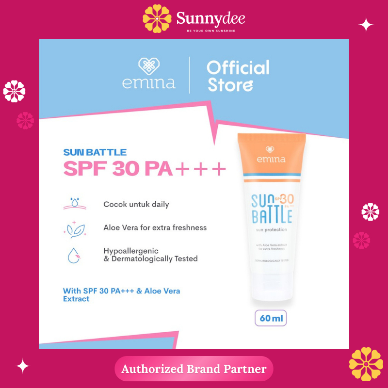 Jual Emina Sun Battle SPF 30 PA+++ - SPF 30 - 60 ml | Shopee Indonesia
