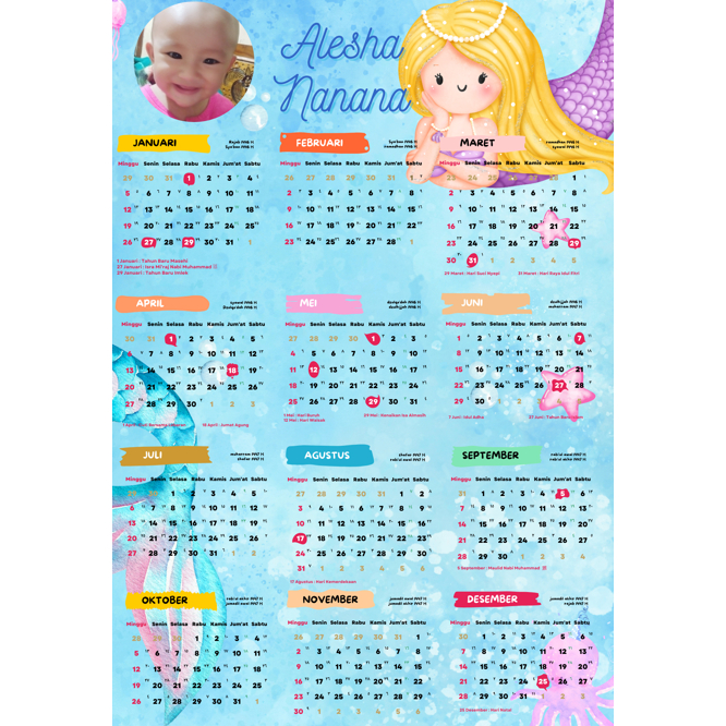 Jual kalender labubu 2025 karakter custom | Shopee Indonesia