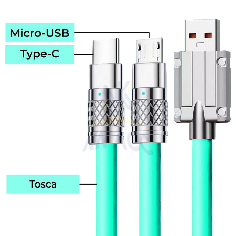 Jual Kode A Kabel micro-USB type-C/berbagai varian warna 120watt (kodeA ...