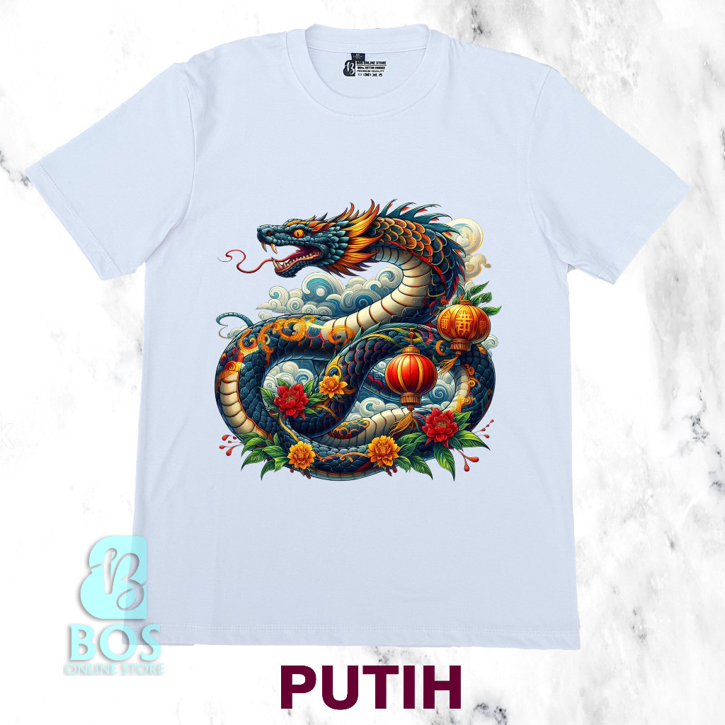 Jual Baju Dewasa D06 Snake Ular Biru Hitam CNY Chinese New Year 2025 ...