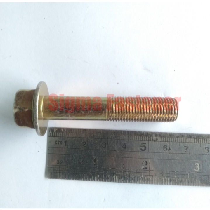 Jual Flange Bolt Baut Topi M12 Panjang 60 - 100 mm | Shopee Indonesia