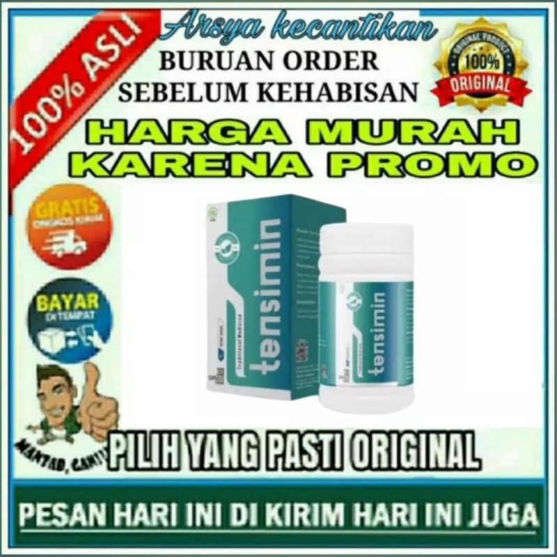 Jual Tensimin Asli Original Obat Tekanan Darah Tinggi Kolestrol Jantung ...