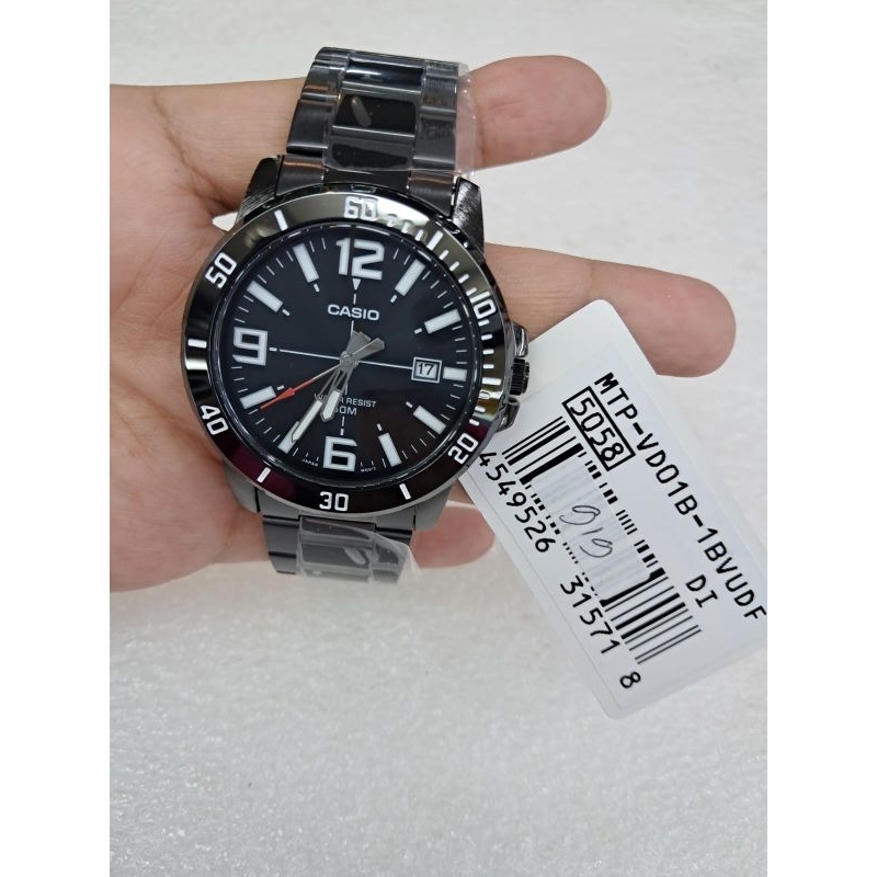 Jual JAM TANGAN PRIA CASIO MTP-VD01B-1BVUDF ORIGINAL RESMI | Shopee ...