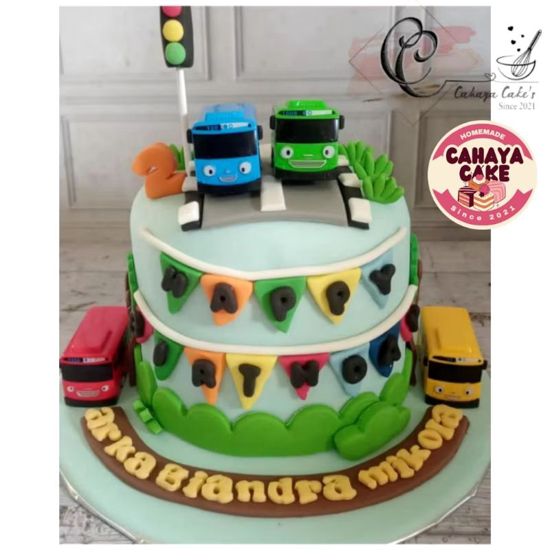 Jual Tayo Cake / Kue Ulang Tahun Tayo / Tayo Buss Cake / Kue Ultah ...