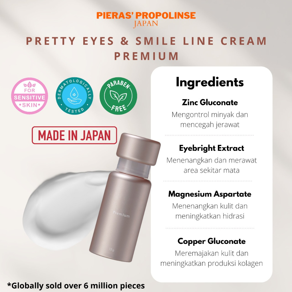 Jual Pieras Propolinse Krim Mata & Smile Line (15 ML) | Shopee Indonesia