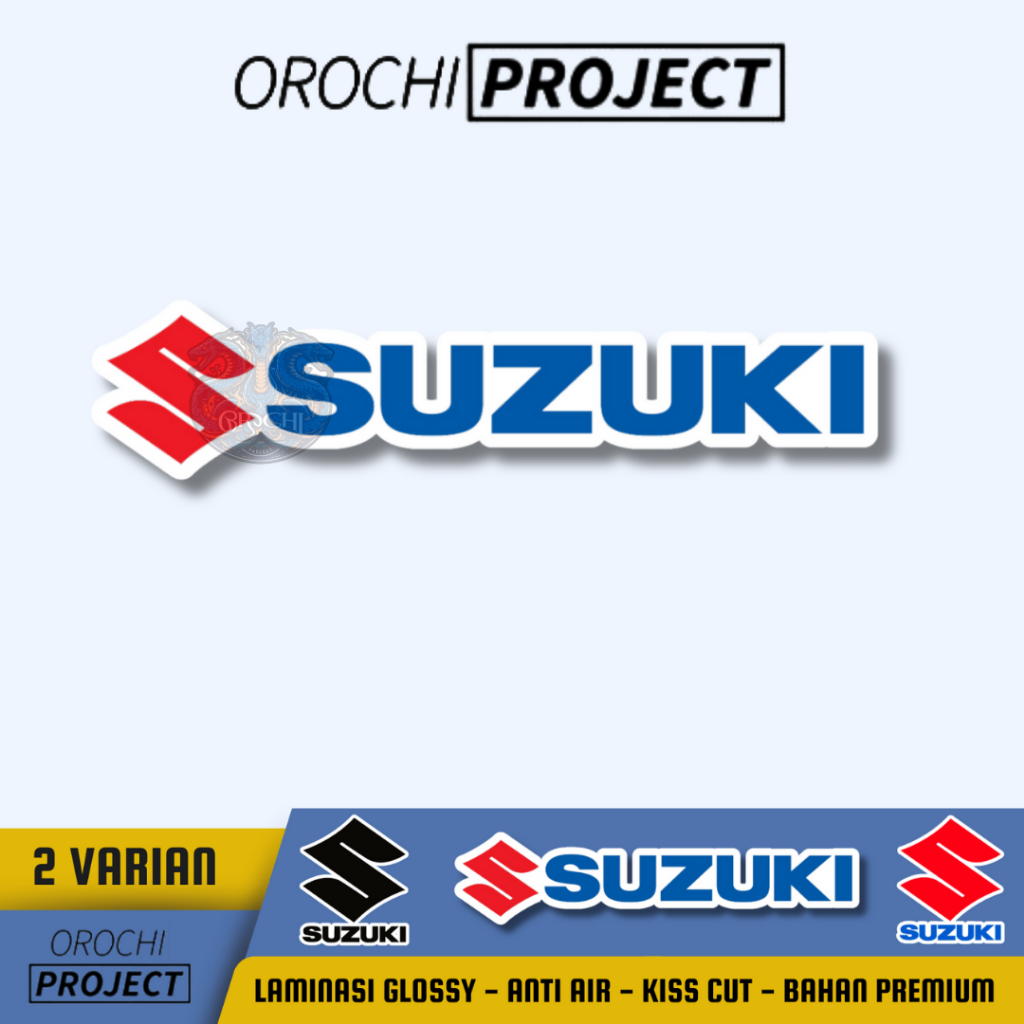 Jual Sticker Stiker Brand Logo SUZUKI Vinyl Glossy Anti Air HP Laptop ...