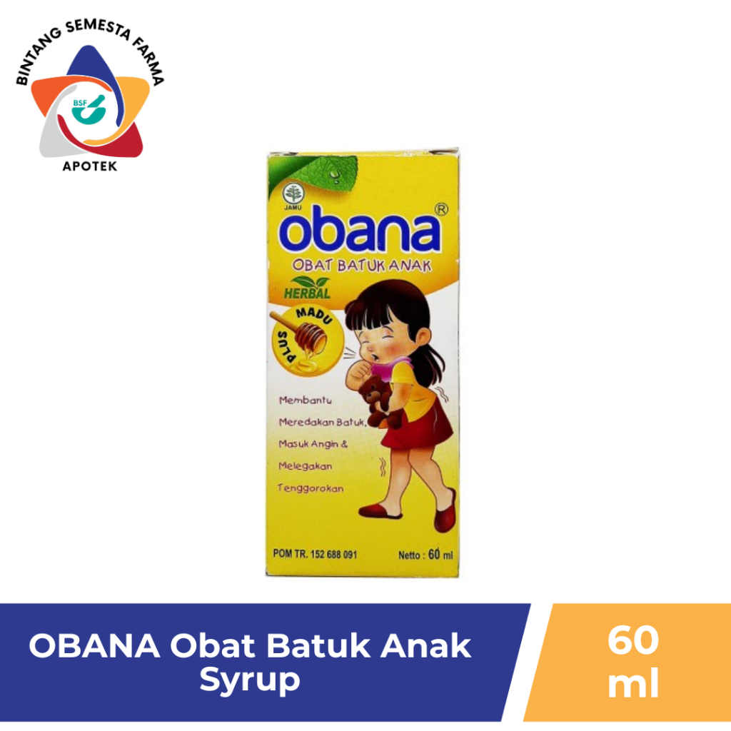 Jual OBANA Obat Batuk Anak Syrup 60 ML | Shopee Indonesia