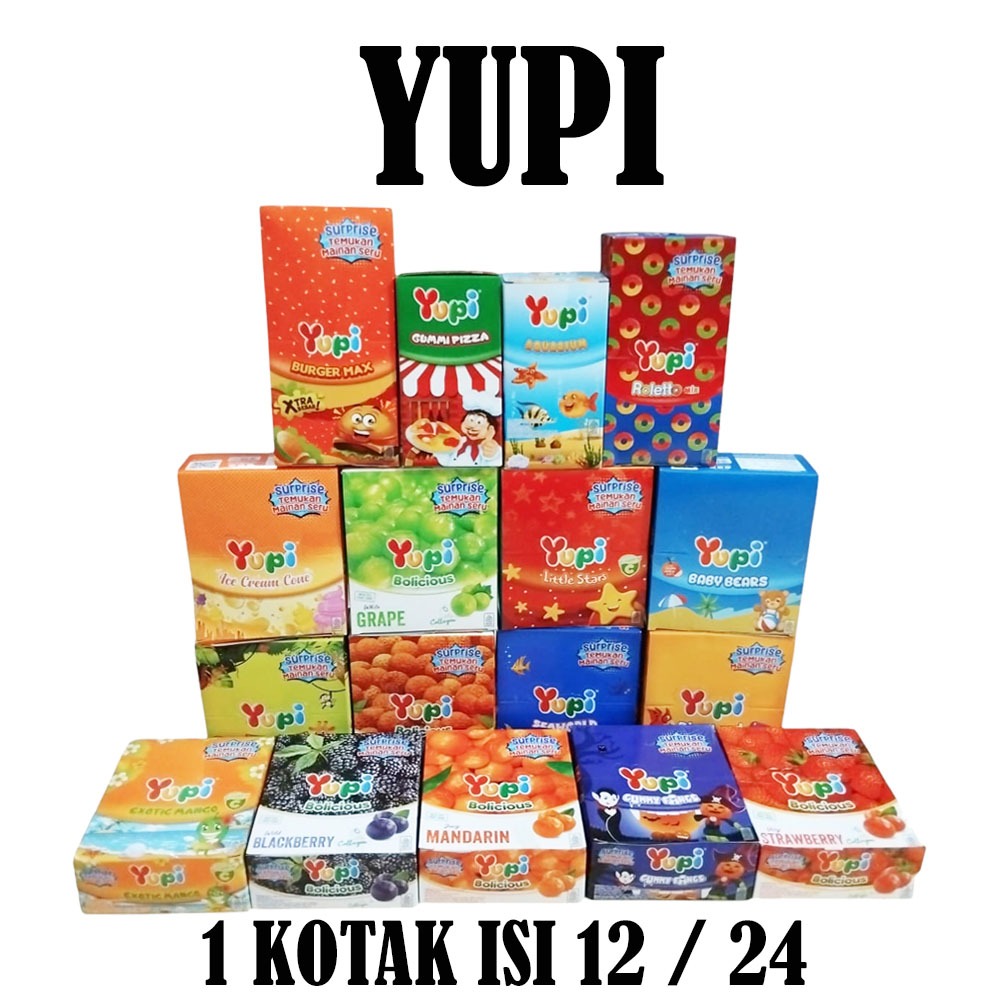 Jual PERMEN YUPI KOTAK ISI 12 / 24 | Shopee Indonesia