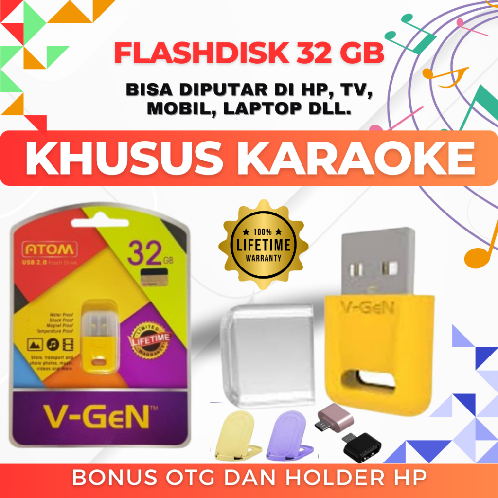 Jual V-GEN Flashdisk 32GB Khusus Karaoke | Shopee Indonesia