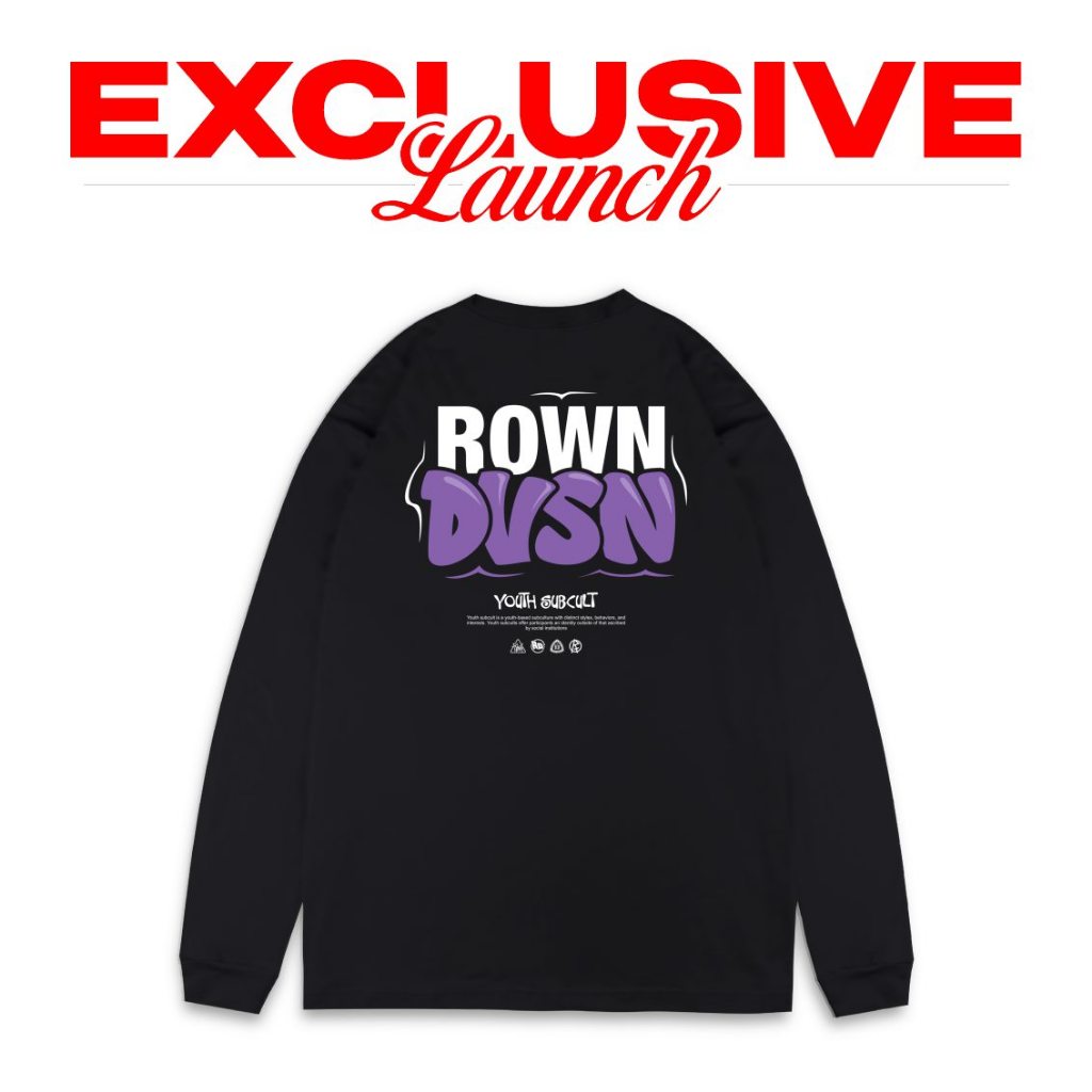 Jual Rown Division Storage Longsleeve Black - Rowndvsn Kaos Panjang ...