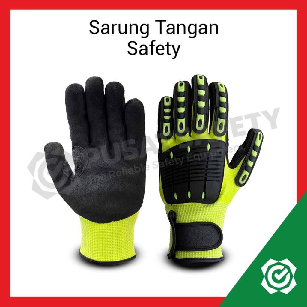 Jual Sarung Tangan Safety Impact Anti Sayat Bentur | Shopee Indonesia