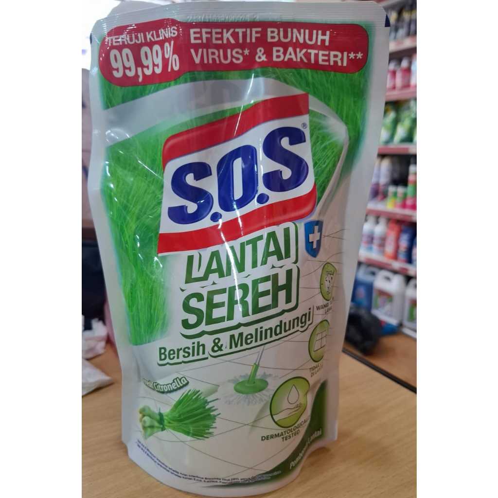 Jual SOS Pembersih Lantai Sereh 675ml | Shopee Indonesia