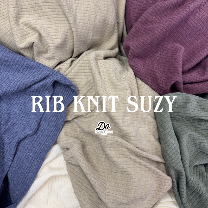 Jual KAIN BAHAN RIB COTTON KNIT SUZY RIB KNIT GARMENT FULL COTTON 100% ...