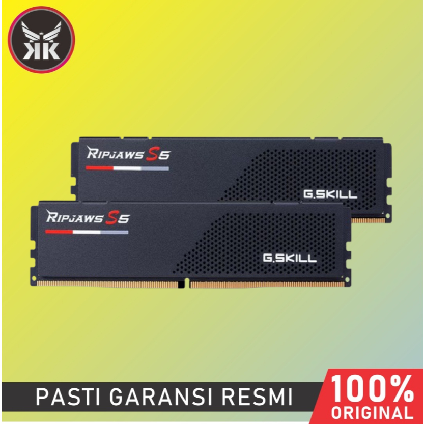 Jual MEMORY RAM KOMPUTER PC GSKILL RIPJAWS S5 32GB KIT (16X2) 5600MHZ DDR5 | Shopee Indonesia