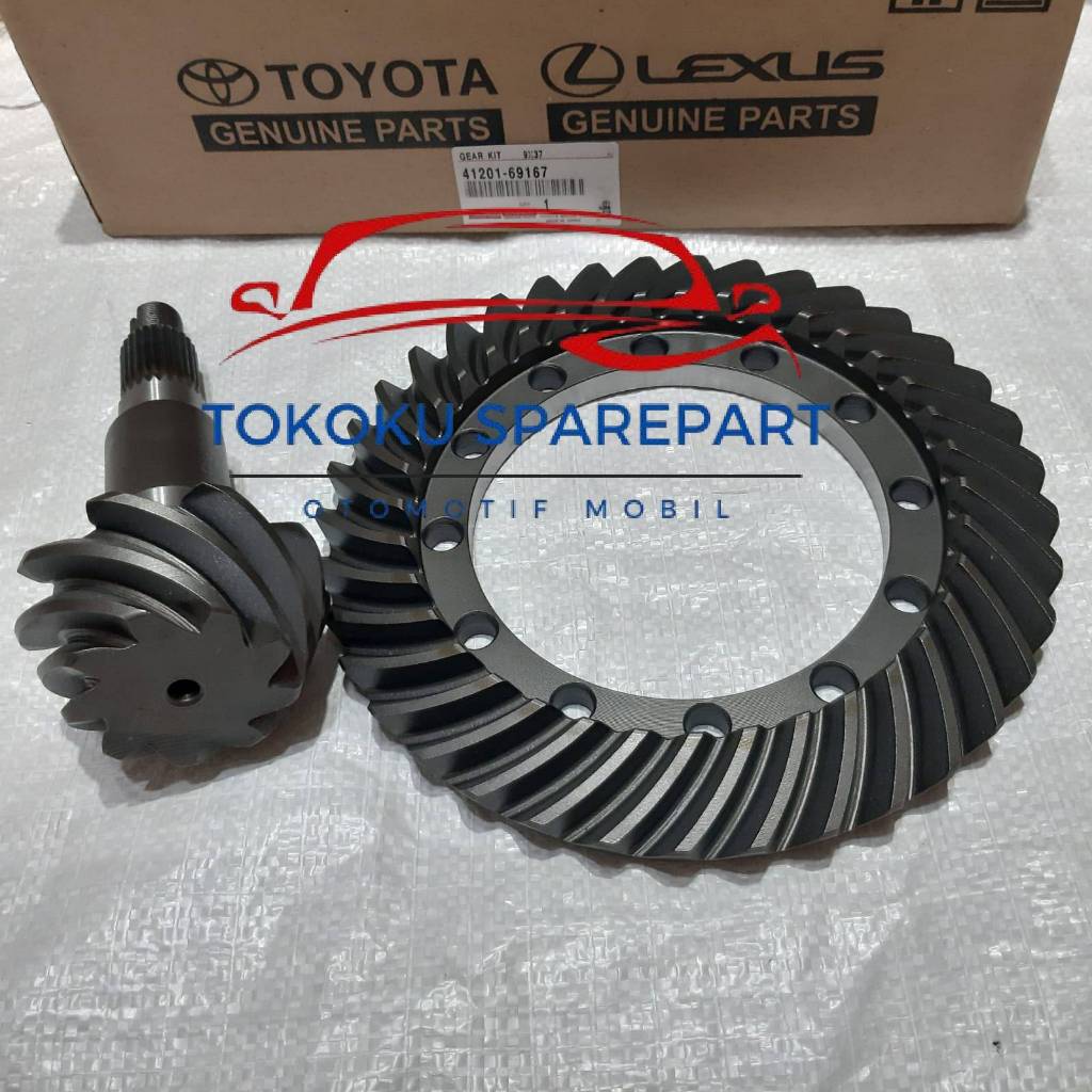 Jual gear set 9x37 toyota hardtop 2F gear kit crown wheel gigi gardan ...