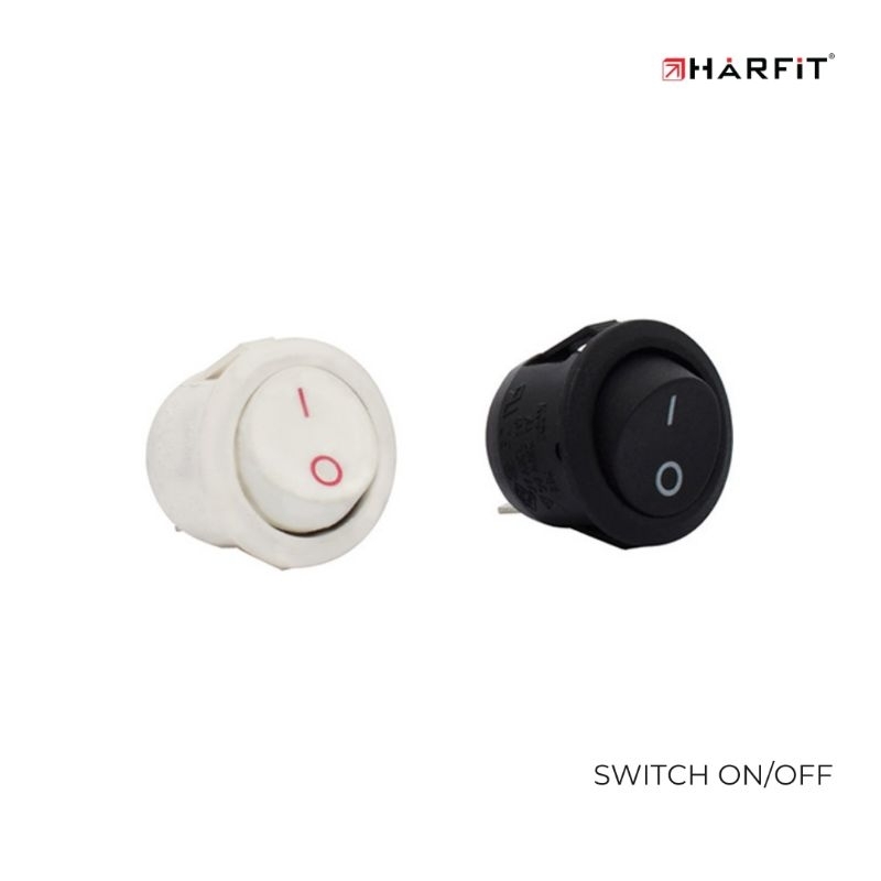 Jual HARFIT Saklar Bulat On Off / Switch On Off Bulat | Shopee Indonesia