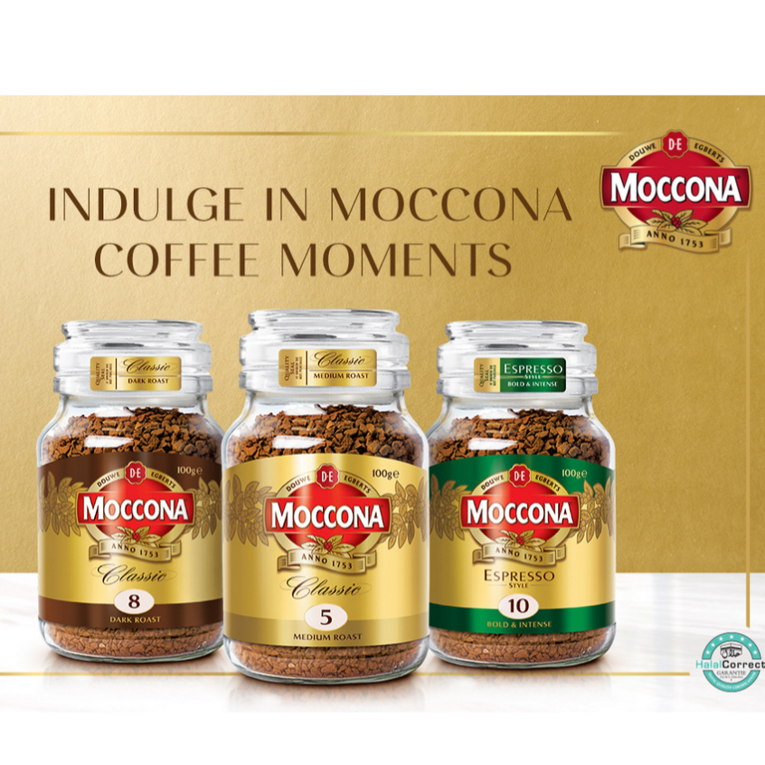 Jual Moccona Classic Medium Roast Espresso Style Classic Dark Roast ...