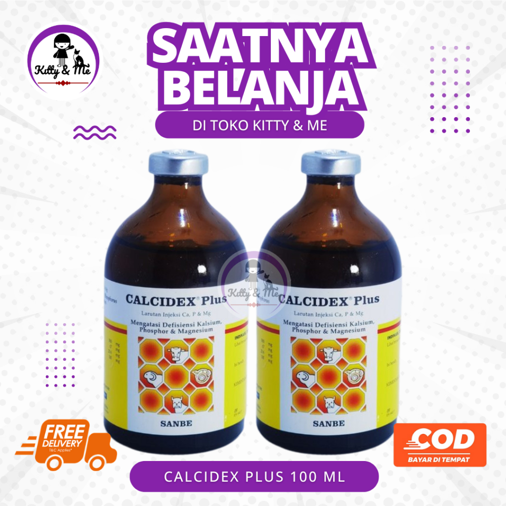 Jual CALCIDEX PLUS 100 ML SANBE - Obat Sapi Kambing Lumpuh Injeksi ...