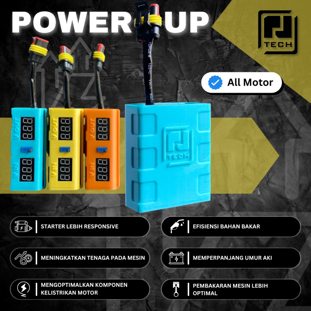 Jual POWER UP MOTOR UNIVERSAL Adjustable PJ Tech INJEKSI & KARBU ...